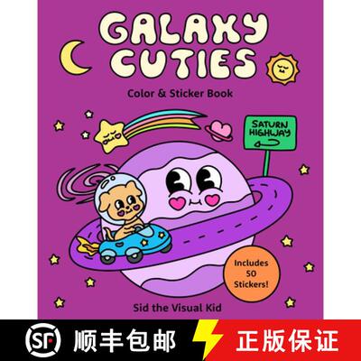 【3-4周达】Galaxy Cuties Color & Sticker Book: A Playful Planet-Hopping Adventure with Cosmic Friends... [9781577159902]
