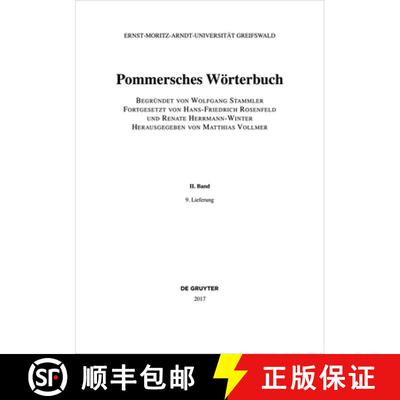 【3-4周达】Pommersches Worterbuch. Band II, 9. Lieferung [9783110522846]