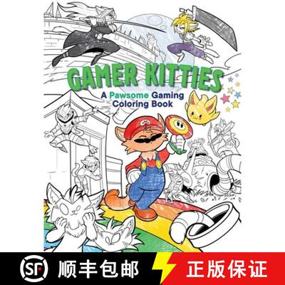 【3-4周达】Gamer Kitties Coloring: A Pawsome Gaming Coloring Book [9798337402581]