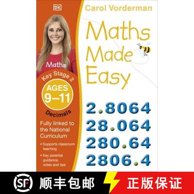 【3-4周达】Maths Made Easy: Decimals, Ages 9-11 (Key Stage 2) : Supports the National Curriculum, Mat... [9781409345084]