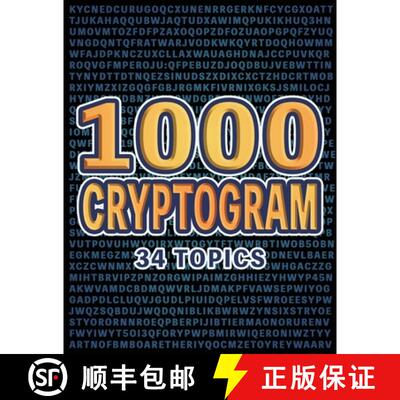 【3-4周达】1000 Cryptogram Puzzles Brain-Boosting Word Challenges for Puzzle Lovers: Decode Hidden Me... [9781923176102]