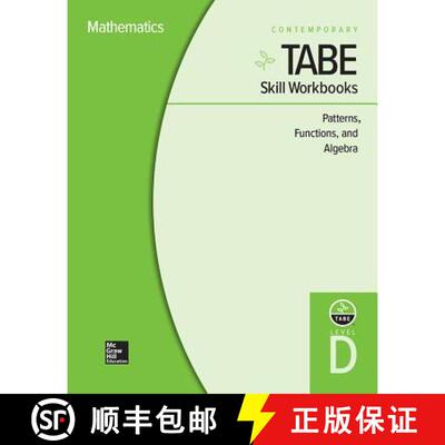 【3-4周达】Tabe Skill Workbooks Level D: Patterns, Functions, Algebra - 10 Pack [9780076603725]