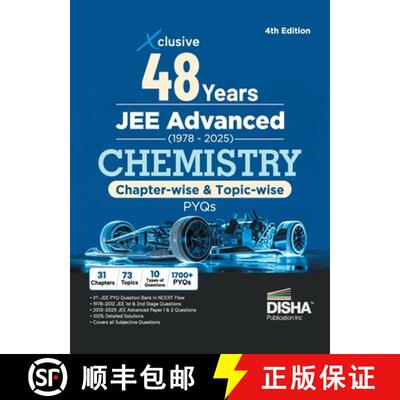 【3-4周达】Disha Xclusive 48 Years JEE Advanced (1978 - 2025) CHEMISTRY Chapter-wise & Topic-wise PYQ... [9789362250520]