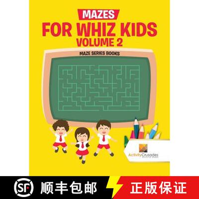 【3-4周达】Mazes for Whiz Kids Volume 2 : Maze Series Books [9780228218234]