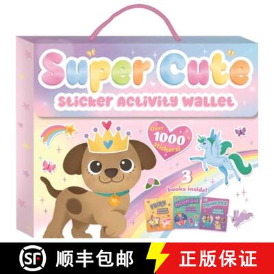 【3-4周达】Super Cute Sticker & Activity Kit: with 3 Books and over 1000 Stickers Included [9781805850113]