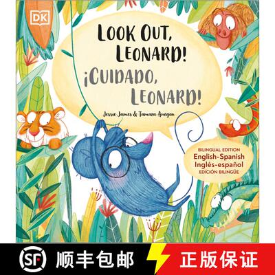 【3-4周达】精装 Look Out, Leonard! / A!Cuidado, Leonard! [9780744048674]