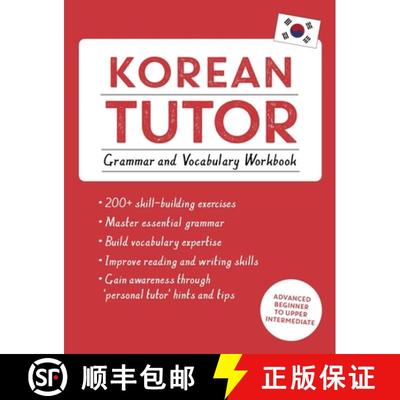 【3-4周达】Korean Tutor, Grammar and Vocabulary Workbook (Learn Korean with Teach Yourself): Advanced... [9781473623217]