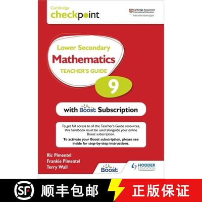 【3-4周达】Cambridge Checkpoint Lower Secondary Mathematics Teacher's Guide 9 with Boost Subscription... [9781398300743]