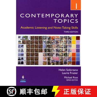 【3-4周达】Contemporary Topics 1: Academic Listening and Note-Taking Skills (Intermediate) [9780132355704]