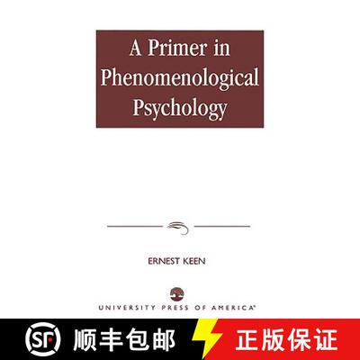 【3-4周达】A Primer in Phenomenological Psychology [9780819122629]