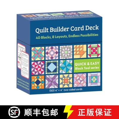 【3-4周达】Quilt Builder Card Deck: 40 Block, 6 Layouts, Endless Possibilities [9781644030363]