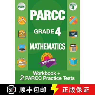 【3-4周达】Parcc Grade 4 Mathematics: Workbook and 2 Parcc Practice Tests, Parcc Test Prep Grade 4 Co... [9781948255073]