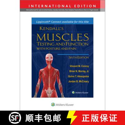 【3-4周达】精装 Kendall's Muscles: Testing and Function with Posture and Pain 6e Lippincott Connect P... [9781975159924]