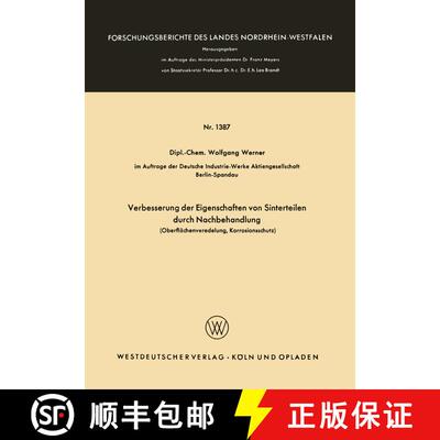 【3-4周达】Verbesserung der Eigenschaften von Sinterteilen durch Nachbehandlung : Oberflächenveredel... [9783663039600]
