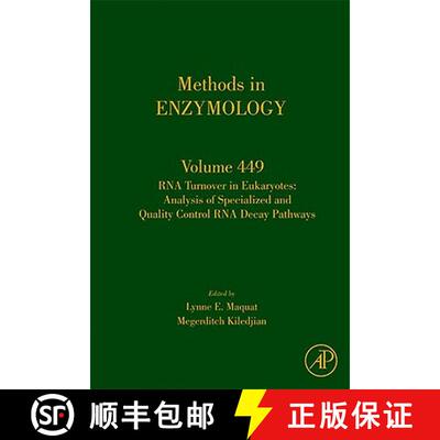 预订 精装 RNA Turnover in Eukaryotes: Analysis of Specialized and Quality Control RNA Decay Pathways:... [9780123745842]