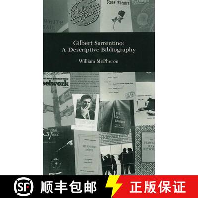 【3-4周达】精装 Gilbert Sorrentino – A Descriptive Bibliography [9780916583675]