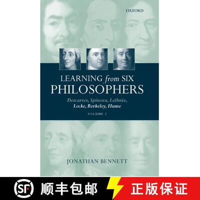 【3-4周达】精装 Learning from Six Philosophers: Descartes, Spinoza, Leibniz, Locke, Berkeley, Hume Vo... [9780198250920]