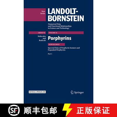 【3-4周达】精装 Porphyrins - Spectral Data of Porphyrin Isomers and Expanded Porphyrins (1st ed. 2015) [9783642416040]