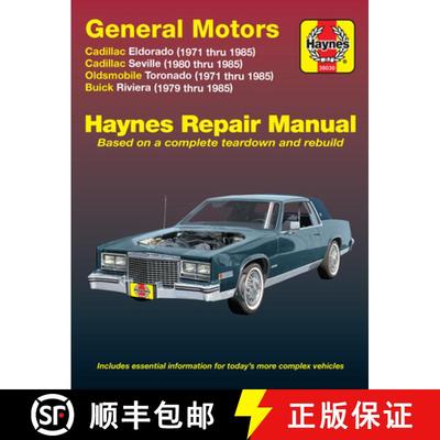 【3-4周达】Gm: Cadillac Eldorado 1971-85, Seville 1980-85, Oldsmobile Toronado 1971-85 & Buick Rivier... [9781563922312]