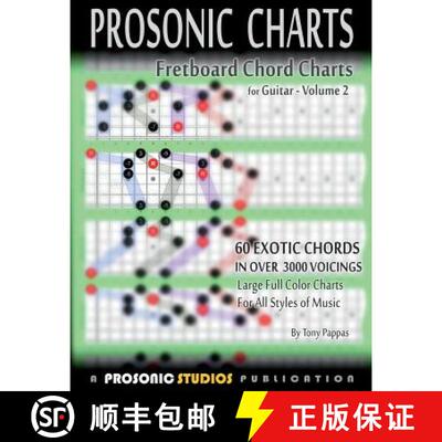 【3-4周达】Fretboard Chord Charts for Guitar - Volume 2 [9780988963917]
