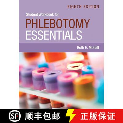 【3-4周达】Student Workbook for Phlebotomy Essentials [9781284263565]