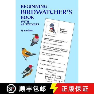 预订 Beginning Birdwatcher's Book: With 48 Stickers [With 48] [9780486410593]