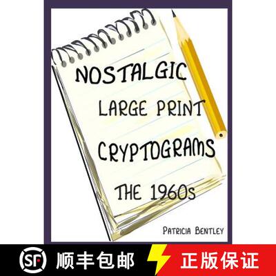 【3-4周达】Nostalgic Large Print Cryptograms: The 1960s [9780991662593]