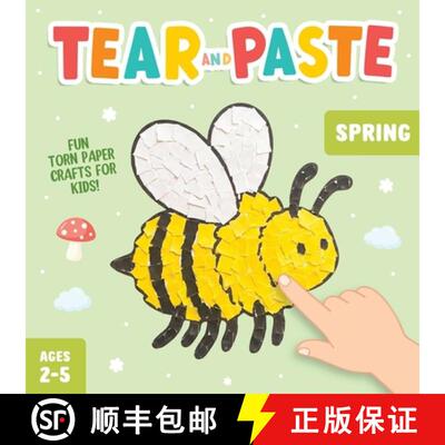 【3-4周达】Tear and Paste Spring Crafts for Kids 2-5: A Fun Paper Art Activity Book to Teach Your Tod... [9789893594476]