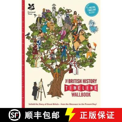【3-4周达】British History Timeline Wallbook: Unfold the Story of Great Britain - from the Dinosaurs ... [9780993019920]