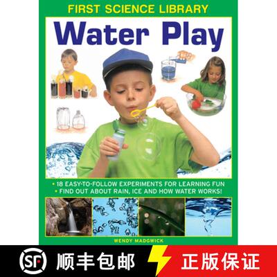 【3-4周达】精装 First Science Library: Water Play: 18 Easy-to-follow Experiments for Learning Fun * F... [9781861473516]
