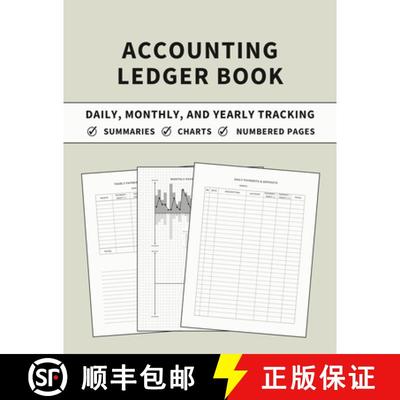 【3-4周达】Accounting Ledger Book: Daily, Monthly, and Yearly Tracking of Accounts, Payments, Deposit... [9781803932163]