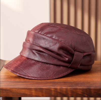 桑蚕丝香云纱简约鸭舌帽