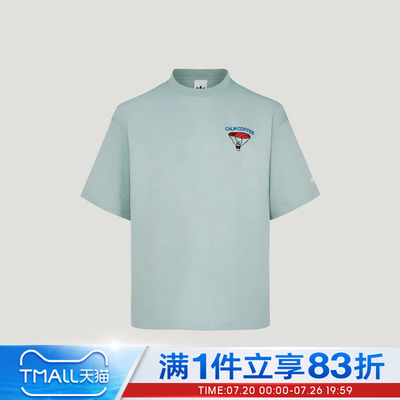 adidas阿迪达斯三叶草男子GFX TEE SS运动休闲短袖T恤KY5738