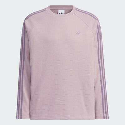 adidas阿迪达斯三叶草男子WAFFLE TEE 运动休闲长袖T恤KH1176