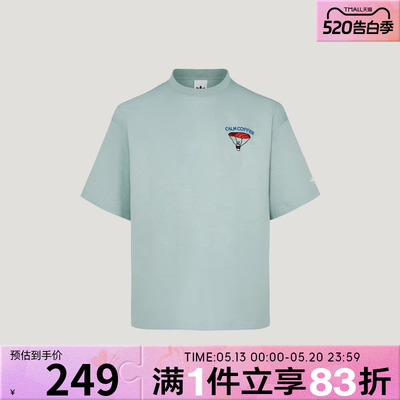 adidas阿迪达斯三叶草男子GFX TEE SS运动休闲短袖T恤KY5738