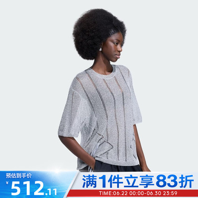 adidas阿迪达斯三叶草女子运动休闲套头衫毛衣KZ5061