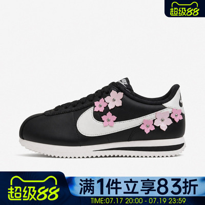 NIKE耐克女鞋CORTEZ LTR FLORETTE运动休闲鞋IV5675-001