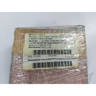 Medc ESA0978 Ballast Electronic 110V AC Medc FL1 Luminaire I