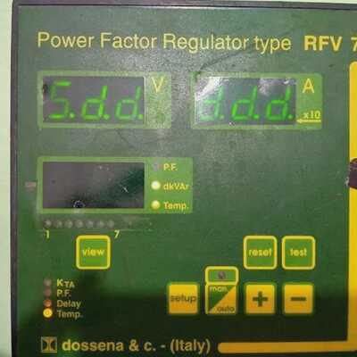 Dossena功率因数调节器RFV7型已测试正常工作