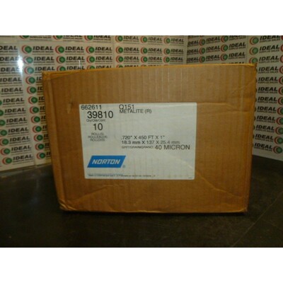 NORTON 66261139810 Rollo Abrasivo Nuevo En Caja