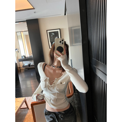 XinleiLin羊驼毛打底T恤上衣