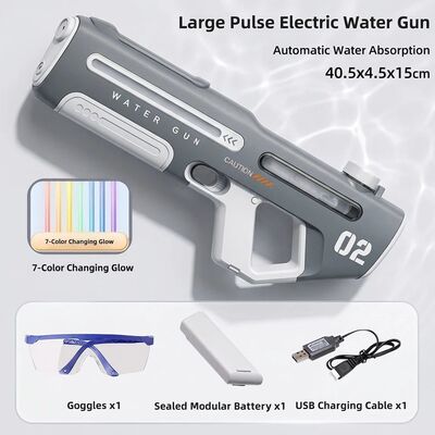 Large Pulse Electric Water Gun - Automatic Water Absorption
