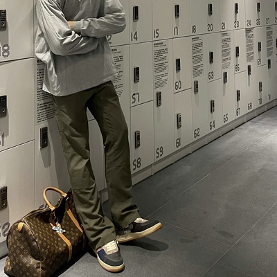 AHelp微喇长裤vibe水洗复古