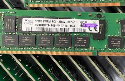 三星原装 128G 2S4RX4 DDR4 2666 ECC REG 128GB RDIMM服务器内存