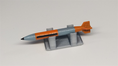 美军B61战术核弹氢弹原子弹合金模型核武器航弹军事模型配件场景