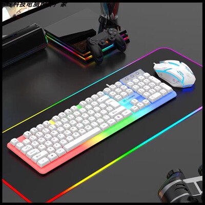 雷魁LK100有线IUSB键盘鼠标套装台式机一体机笔记本电脑办公键鼠