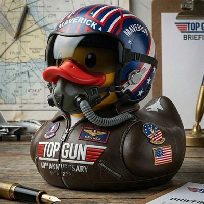跨境新款Top Gun 40th Anniversary Duck壮志凌云40周年飞行员鸭