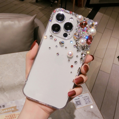 新款vivoX300镶钻手机壳奢华S20带钻石闪X100Spro水晶保护套S19全包防摔S50网红女X70创意透明S18软硅胶闪耀+