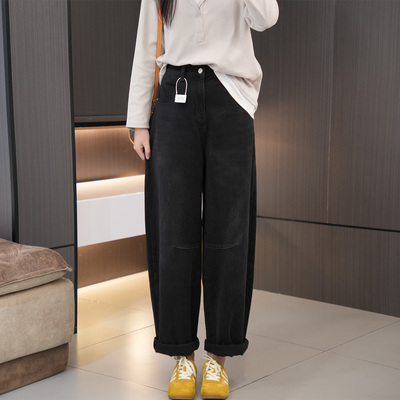 秋季必入经典高腰百搭显瘦弯刀裤