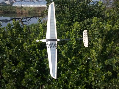 轻木DLG无幅翼滑翔机DIY手工自制